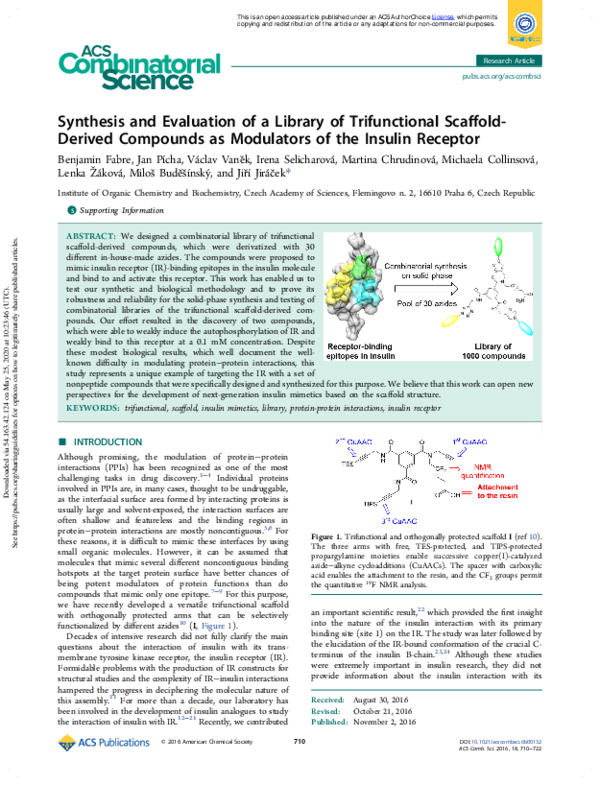 (PDF) Synthesis and Evaluation of a Library of Trifunctional Scaffold ...