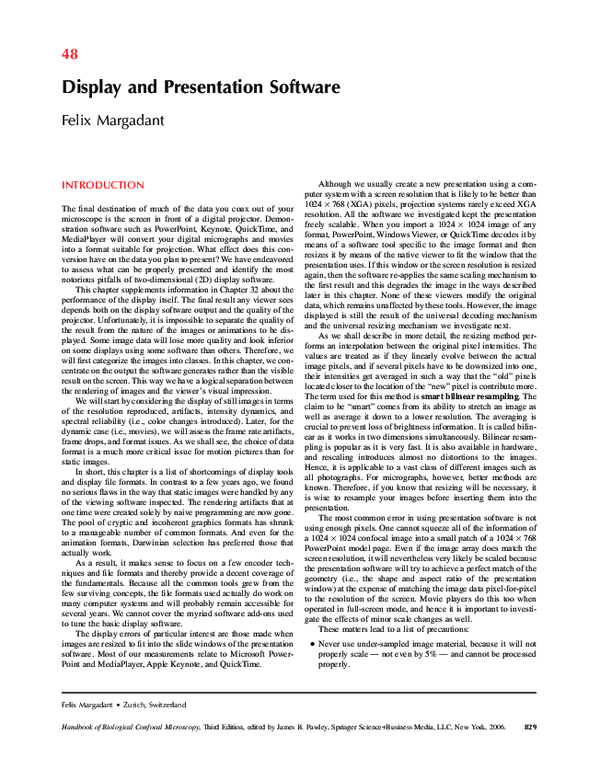 (PDF) Display and Presentation Software