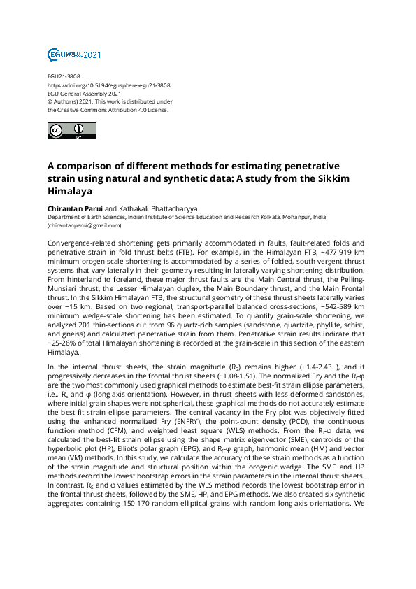 (PDF) A comparison of different methods for estimating penetrative ...
