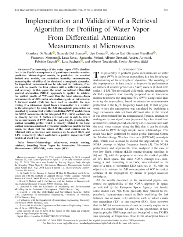 Pdf Implementation And Validation Of A Retrieval Algorithm For 3839