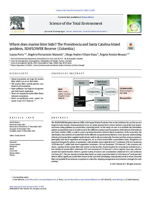 (PDF) Where does marine litter hide? The Providencia and Santa Catalina ...
