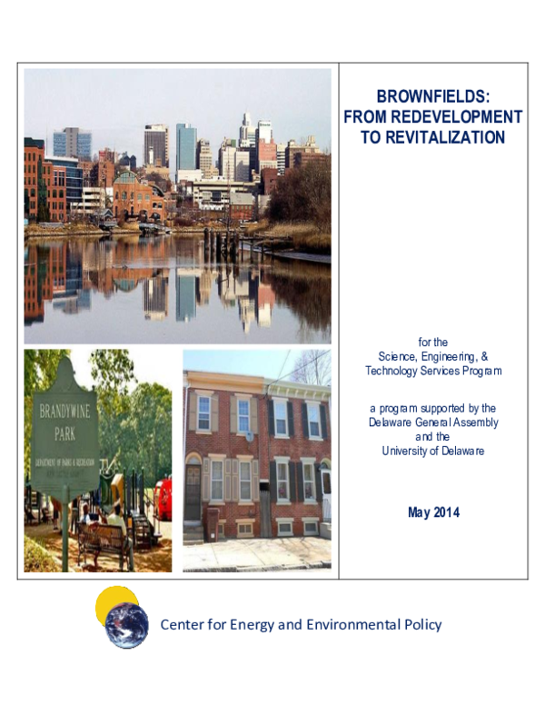 (PDF) Brownfields: From Redevelopment to Revitalization