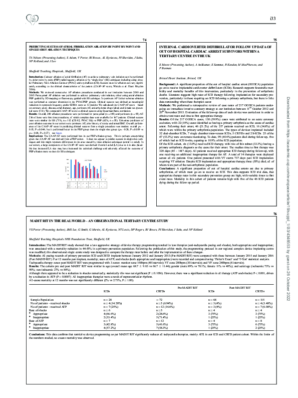 (PDF) 74Predicting success of atrial fibrillation ablation by point by ...