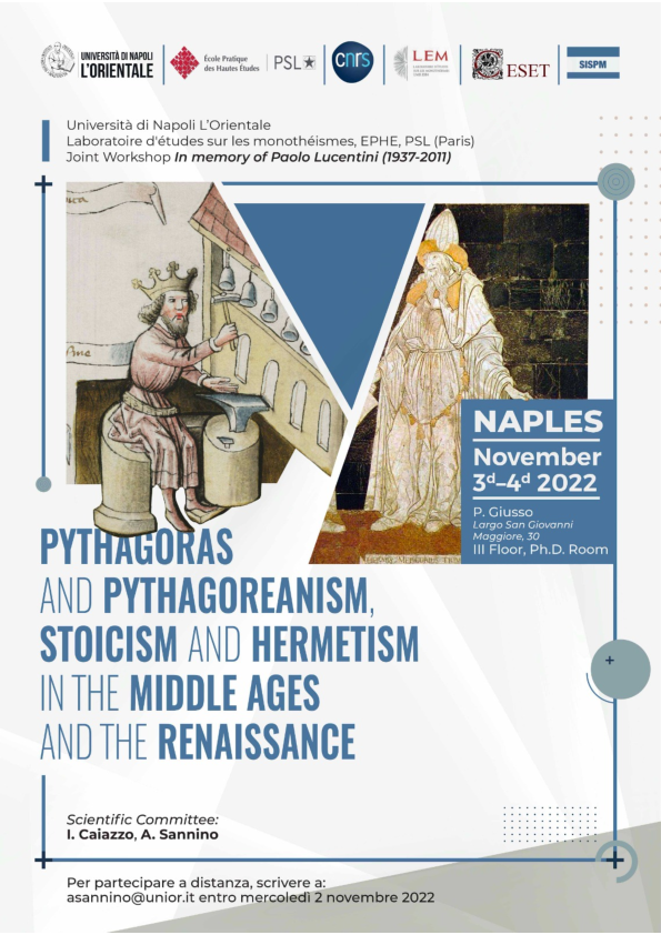 (PDF) International Workshop, Pythagoras and Pythagoreanism, Stoicism ...