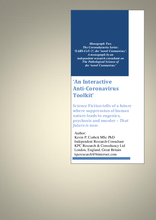 (PDF) 'An Interactive Anti-Coronavirus Toolkit' | Kevin Corbett ...