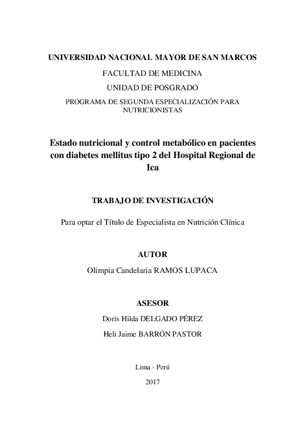(PDF) Estado nutricional y control metabólico en pacientes con diabetes ...
