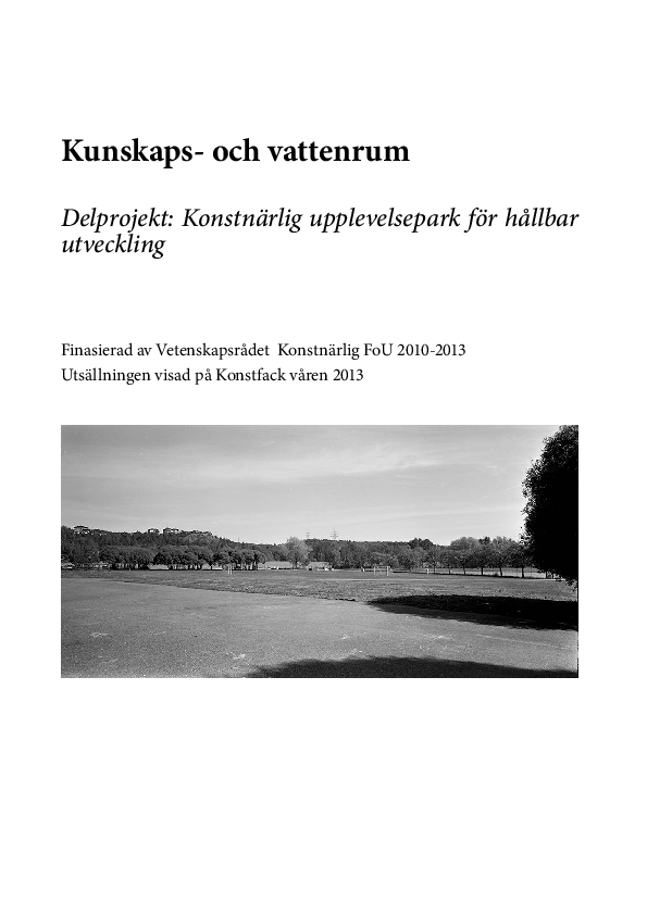 (PDF) Kunskaps- och vattenrum