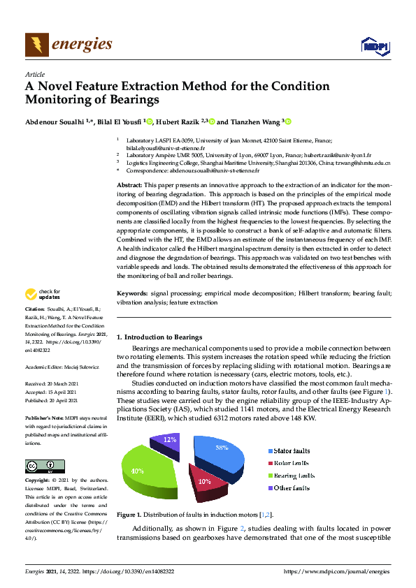 (PDF) A Novel Feature Extraction Method for the Condition Monitoring of ...