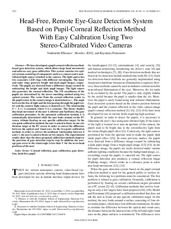 (PDF) Head-Free, Remote Eye-Gaze Detection System Based on Pupil ...
