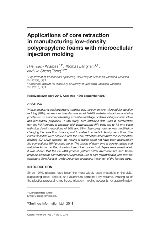 (PDF) Applications of Core Retraction in Manufacturing Low-Density ...