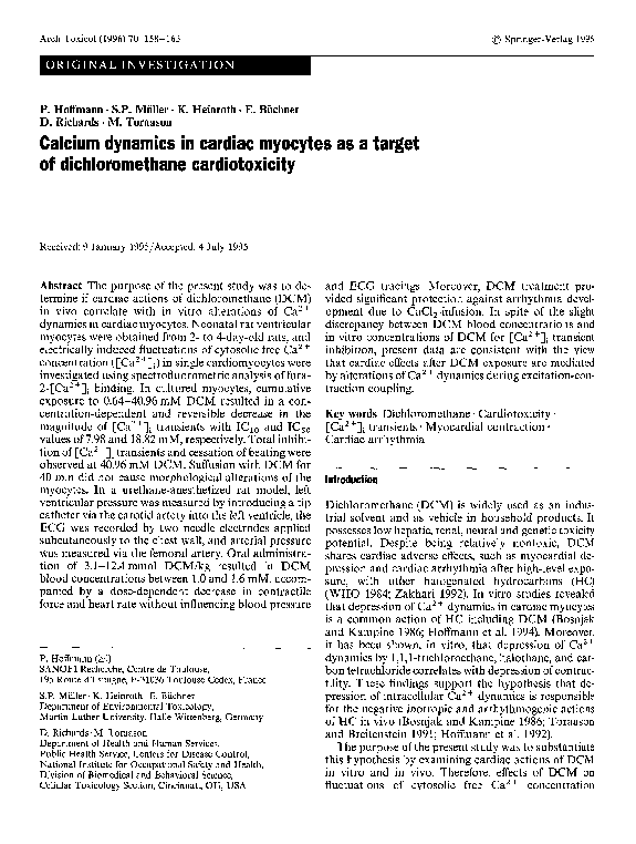 (PDF) DCM-Induced Calcium Dynamics Alterations in Cardiac Myocytes
