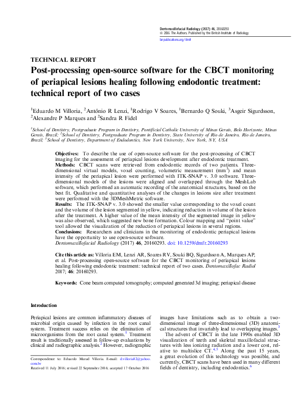 (PDF) Post-processing open-source software for the CBCT monitoring of ...