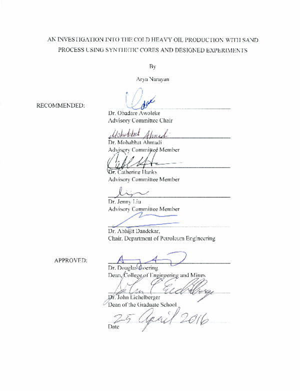 (PDF) An Investigation Into the Cold Heavy Oil Production With Sand ...