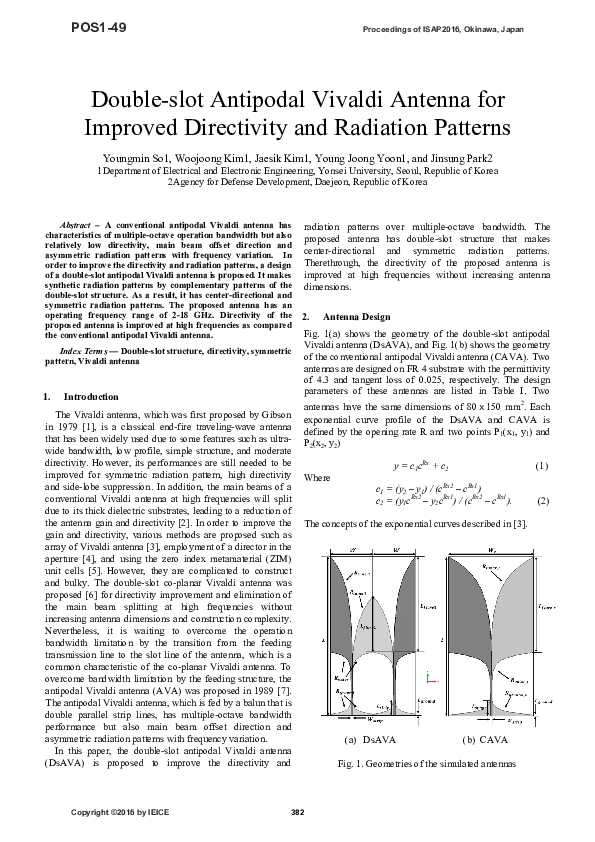 (PDF) Double-slot antipodal vivaldi antenna for improved directivity ...