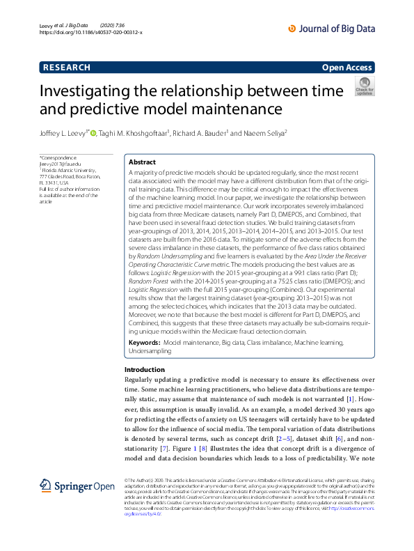 (PDF) Investigating the relationship between time and predictive model ...
