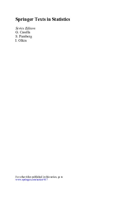 (PDF) Theoretical Statistics