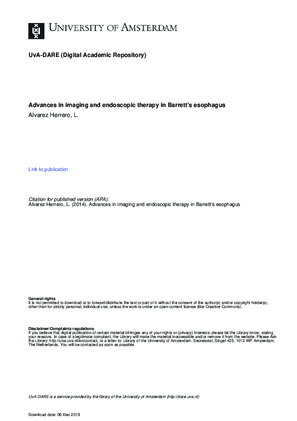 (PDF) Validation of the Prague C&M classification of Barrett's ...