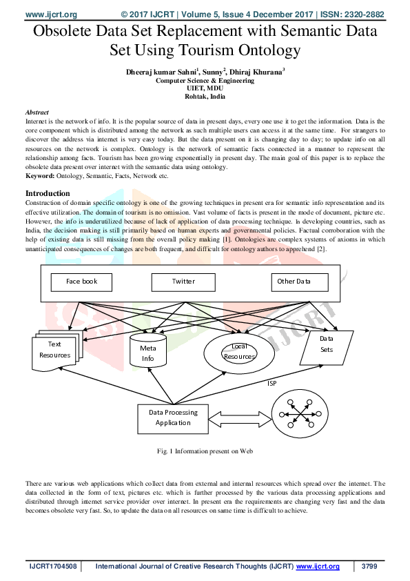 (PDF) Obsolete Data Set Replacement with Semantic Data Set Using ...
