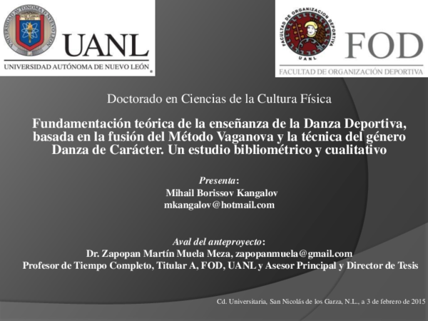 (PDF) Fundamentación teórica de la enseñanza de la danza deportiva ...