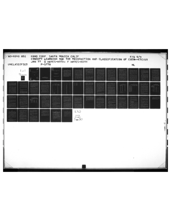 (PDF) Concept learning and the recognition and classification of exemplars