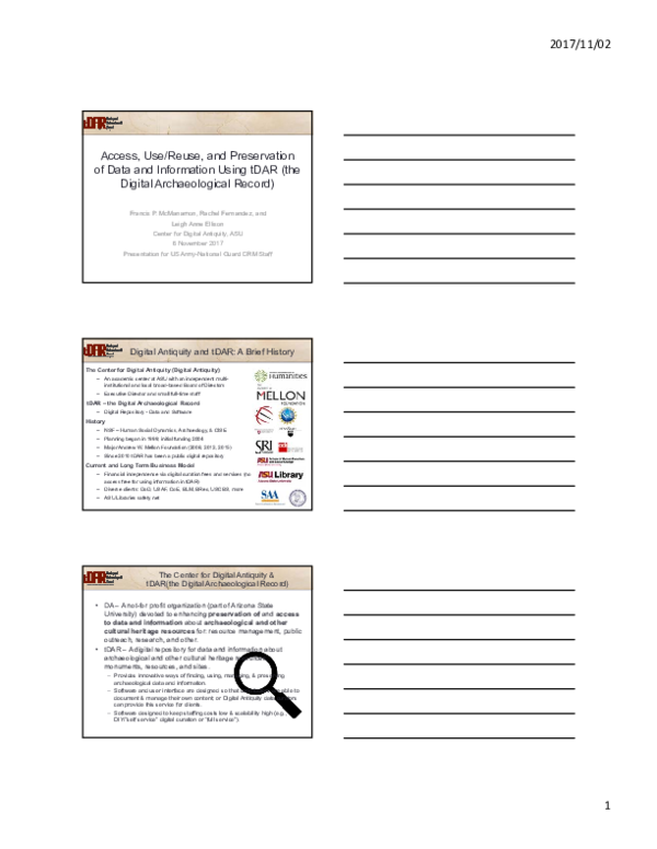 (PDF) Access, Use/Reuse, and Preservation of Data and Information Using ...