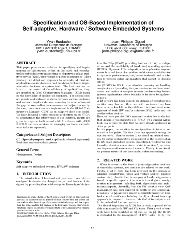(PDF) Specification and OS-based implementation of self-adaptive ...