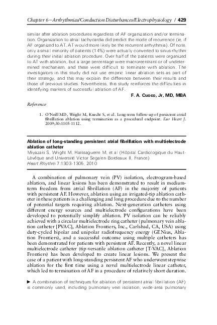 (PDF) Ablation of long-standing persistent atrial fibrillation with ...