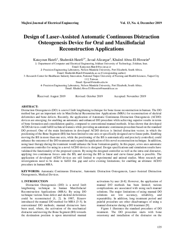 (PDF) Design of Laser-Assisted Automatic Continuous Distraction ...