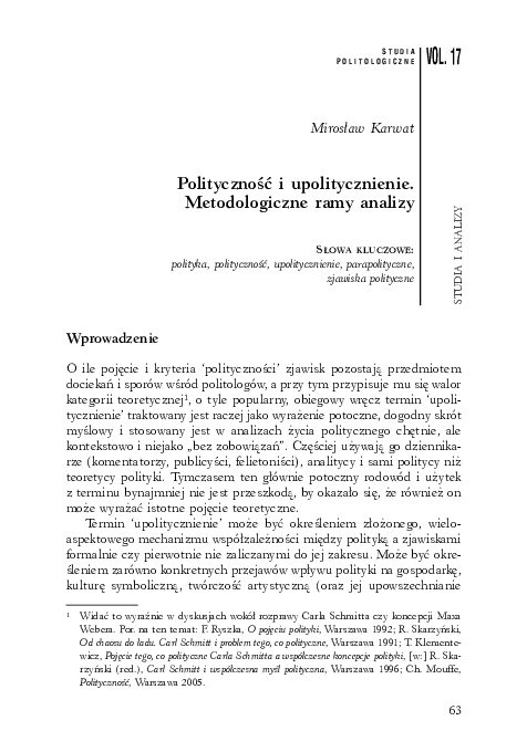 (PDF) What is ‘Political’, What is ‘POLITIZATION’.METHODOLOGICAL ...