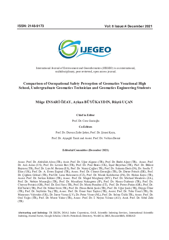 (PDF) Comparison of Occupational Safety Perception of Geomatics ...