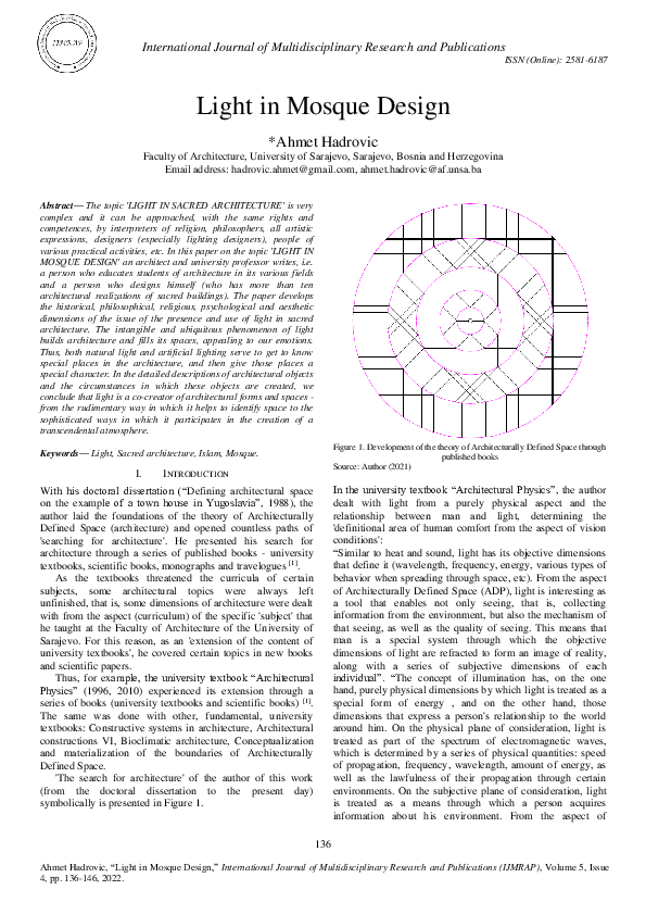 (PDF) Light in Mosque Design