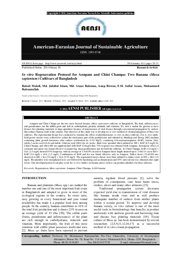 (PDF) American-Eurasian Journal of Sustainable Agriculture