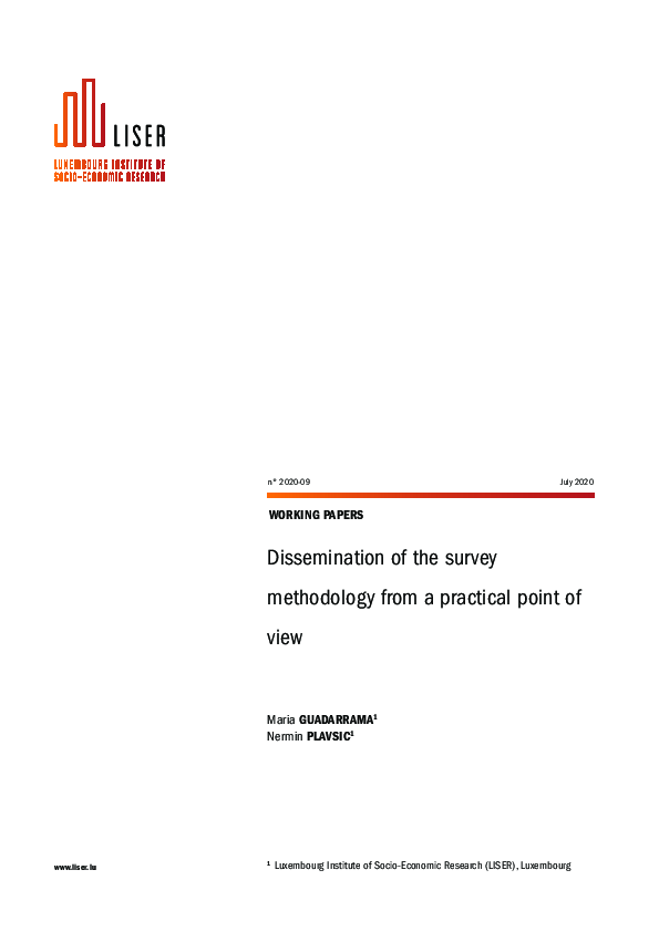 (PDF) Dissemination of the Survey Methodology from a Practical Point of ...