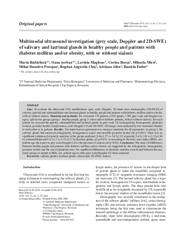 (PDF) Multimodal ultrasound investigation (grey scale, Doppler and 2D ...