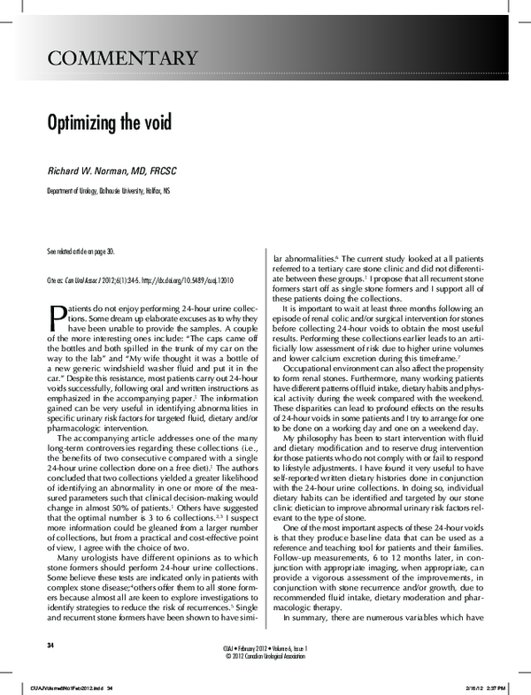 (PDF) Optimizing the void