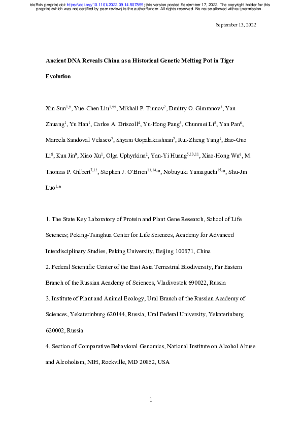 (PDF) Ancient DNA Reveals China as a Historical Genetic Melting Pot in ...