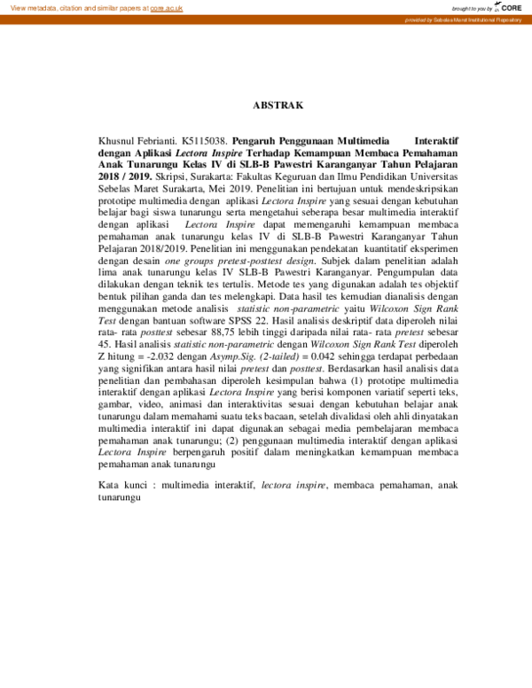 (PDF) Pengaruh Penggunaan Multimedia Interaktif dengan Aplikasi Lectora ...