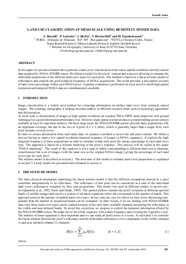 (PDF) Land use classification at meso-scale using remotely sensed data ...