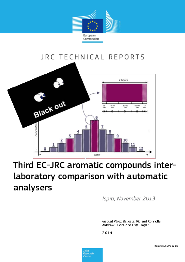 (PDF) Third EC-JRC aromatic compounds inter-laboratory comparison with ...