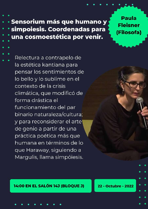 (PDF) Sensorium más que humano y simpoiesis. Coordenadas para una cosmoestética por venir