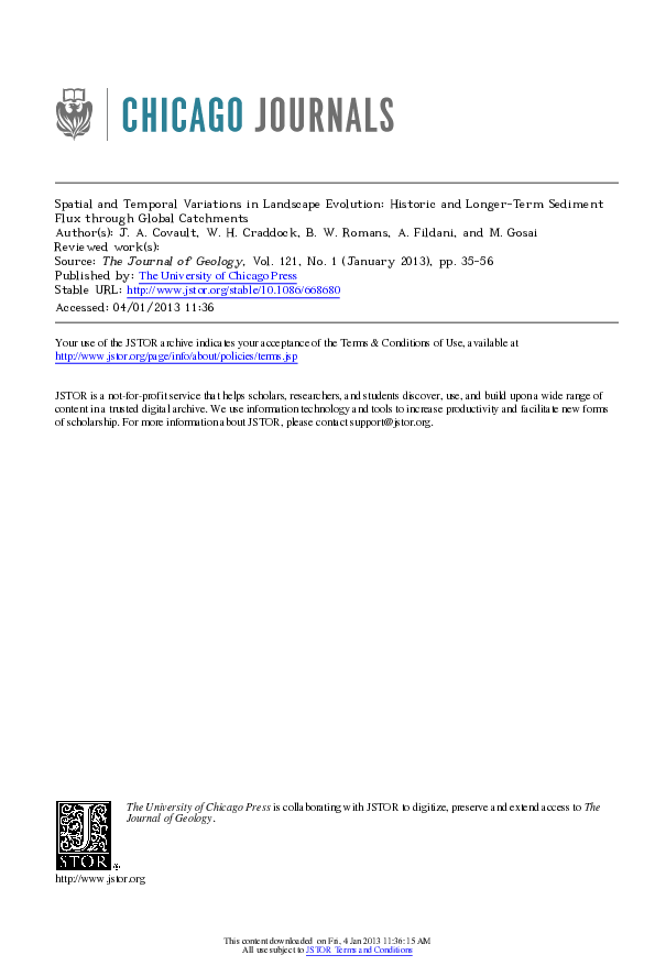 Pdf Spatial And Temporal Variations In Landscape Evolution Historic