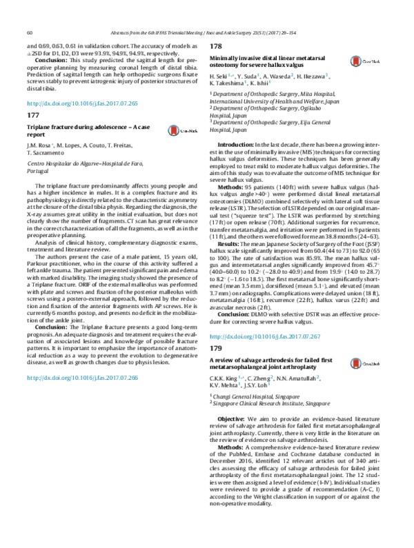 Pdf Triplane Fracture During Adolescence A Case Report