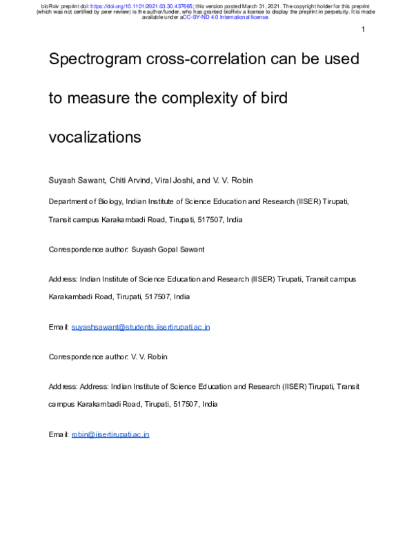 Pdf Spectrogram Cross‐correlation Can Be Used To Measure The