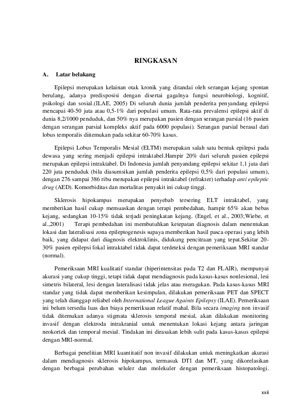 (PDF) Peran Pemeriksaan Mri Dti Dan MT Dalam Mendeteksi Sklerosis Hipokampus Pada Epilepsi Lobus ...