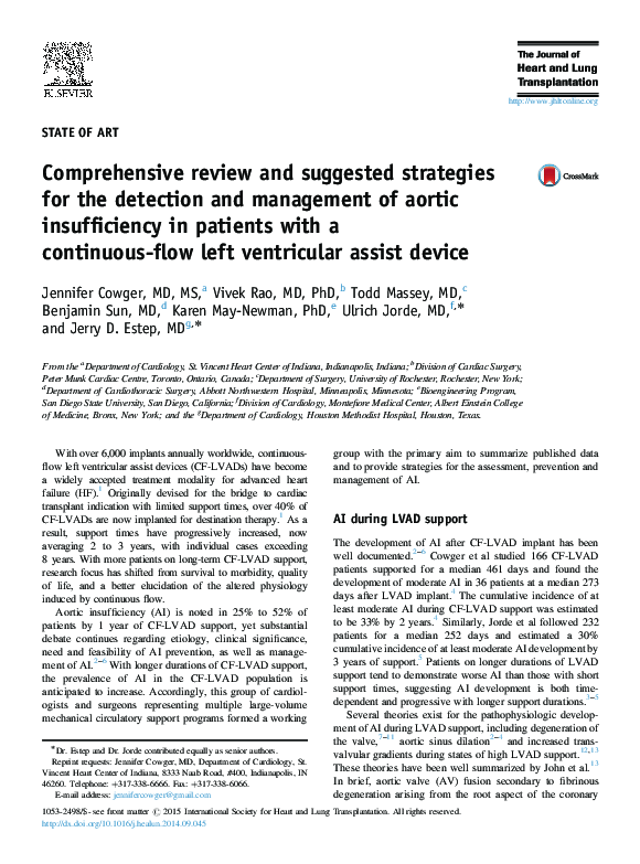 (PDF) Comprehensive review and suggested strategies for the detection and management of aortic ...