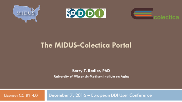(PDF) The Midus-Colectica Portal