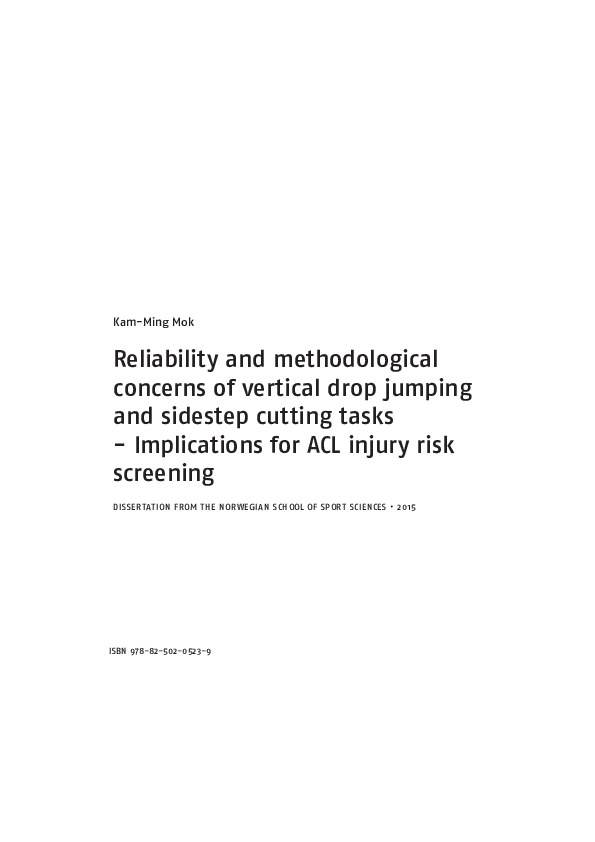 (PDF) Reliability and methodological concerns of vertical drop jumping ...