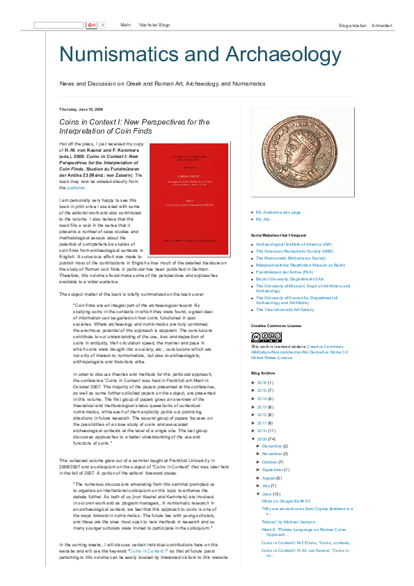 (PDF) Coins in context I: new perspectives for the interpretation of ...