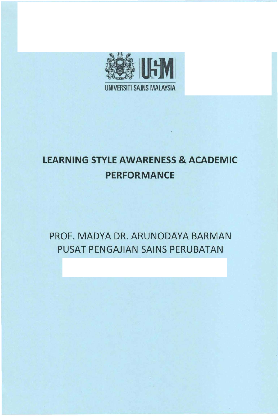 (PDF) Learning style awareness & academic performance