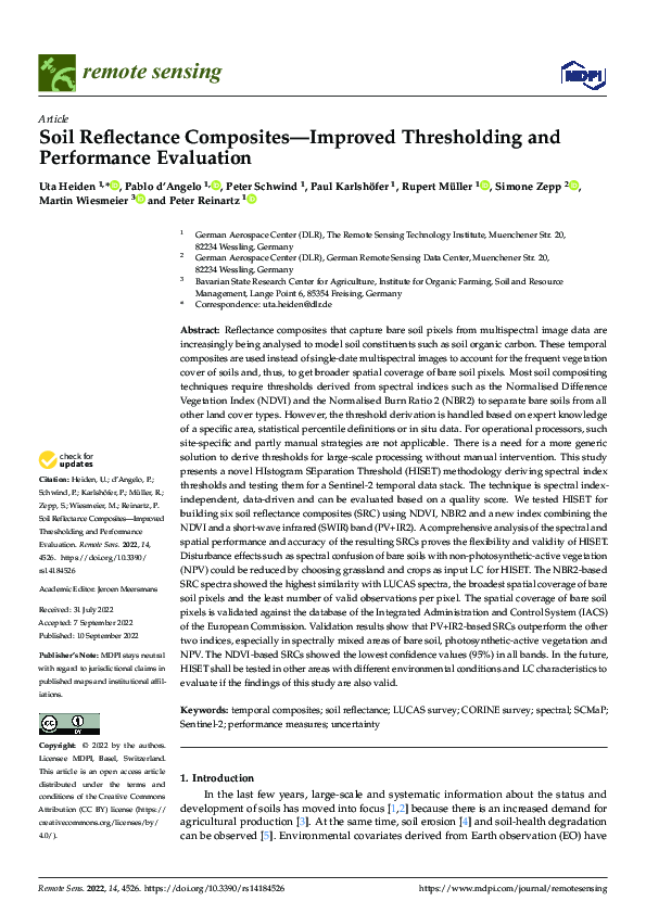 (PDF) Soil Reflectance Composites—Improved Thresholding and Performance ...